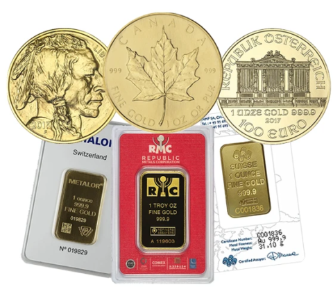 1 oz Generic Gold (Coins, Rounds, Bars) Any Year - Veldt Gold